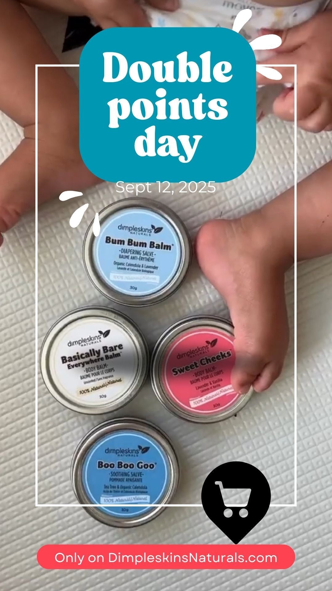 It's DOUBLE the points day! – Dimpleskins Naturals Store